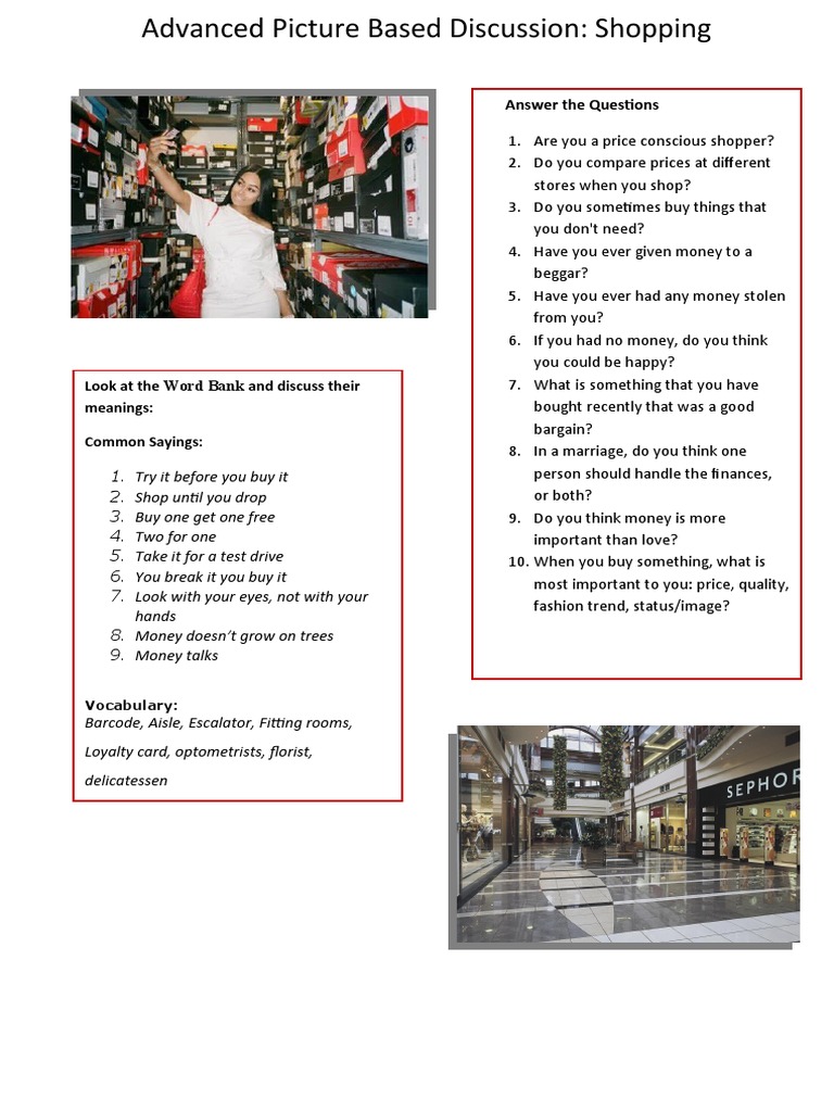 Look at The Word Bank and Discuss Their Meanings: Common Sayings | PDF ...