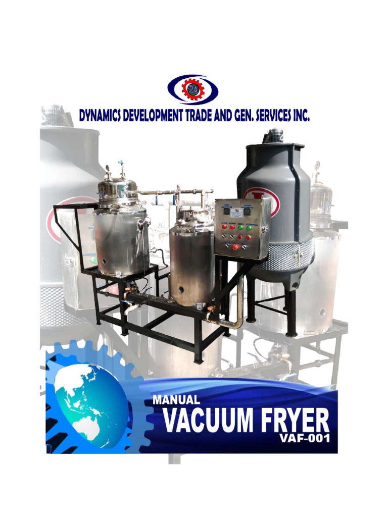 Vacuum Fryer Vaf 001 Eng - Compressed | PDF | Valve | Vacuum