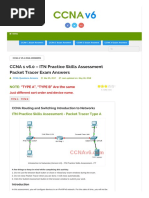 CCNA1 v7.0 - ITN Practice PT Skills Assessment (PTSA) Answers | PDF | I Pv6 | Ip Address