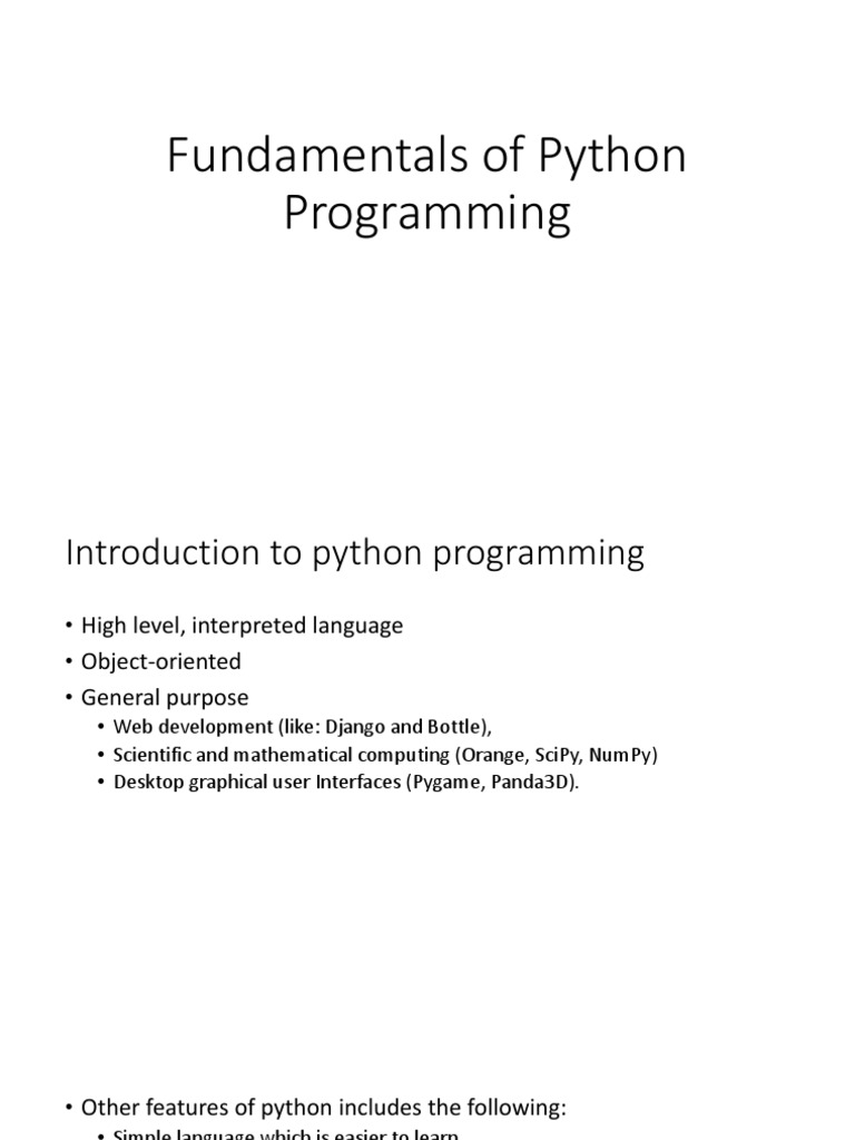 Fundamentals of Python Programming | PDF | Scope (Computer Science ... Fundamentals of Python Programming | PDF | Scope (Computer Science ...