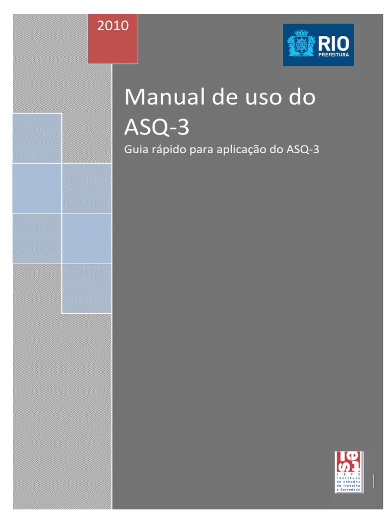 Manual de Uso ASQ-3 | PDF | Primeira infância | Pré-escola