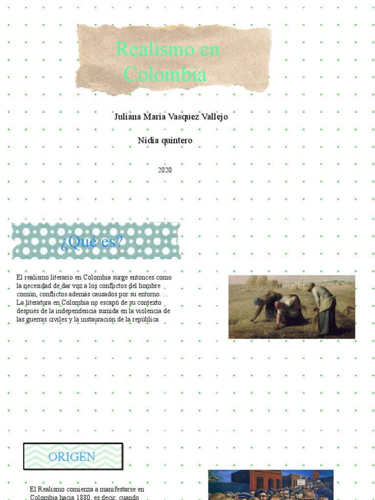 Realismo en Colombia Español | PDF