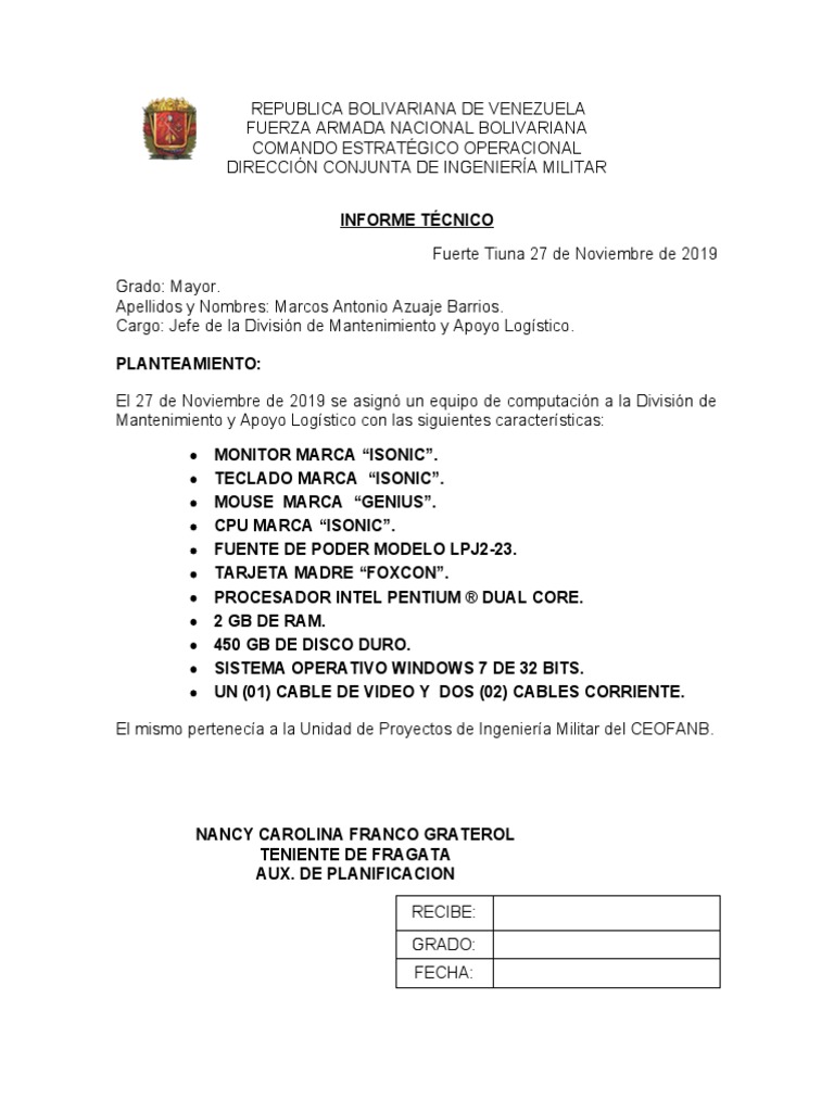 INFORME de Computadoras | PDF | Memoria de acceso aleatorio ...