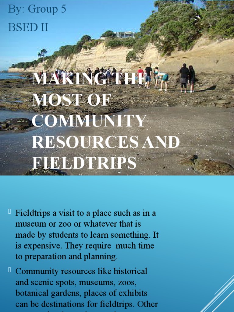 Lesson 14-Making The Most of Community Resources and Fieldtrips | PDF ...