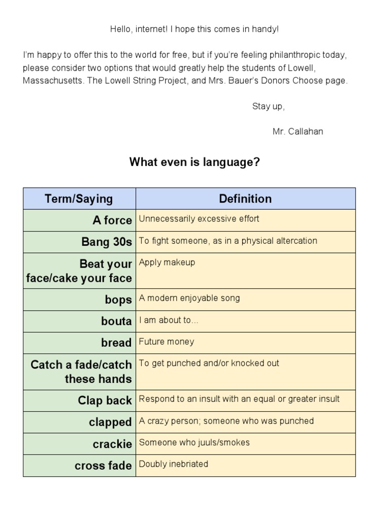 Generation Z Dictionary | PDF