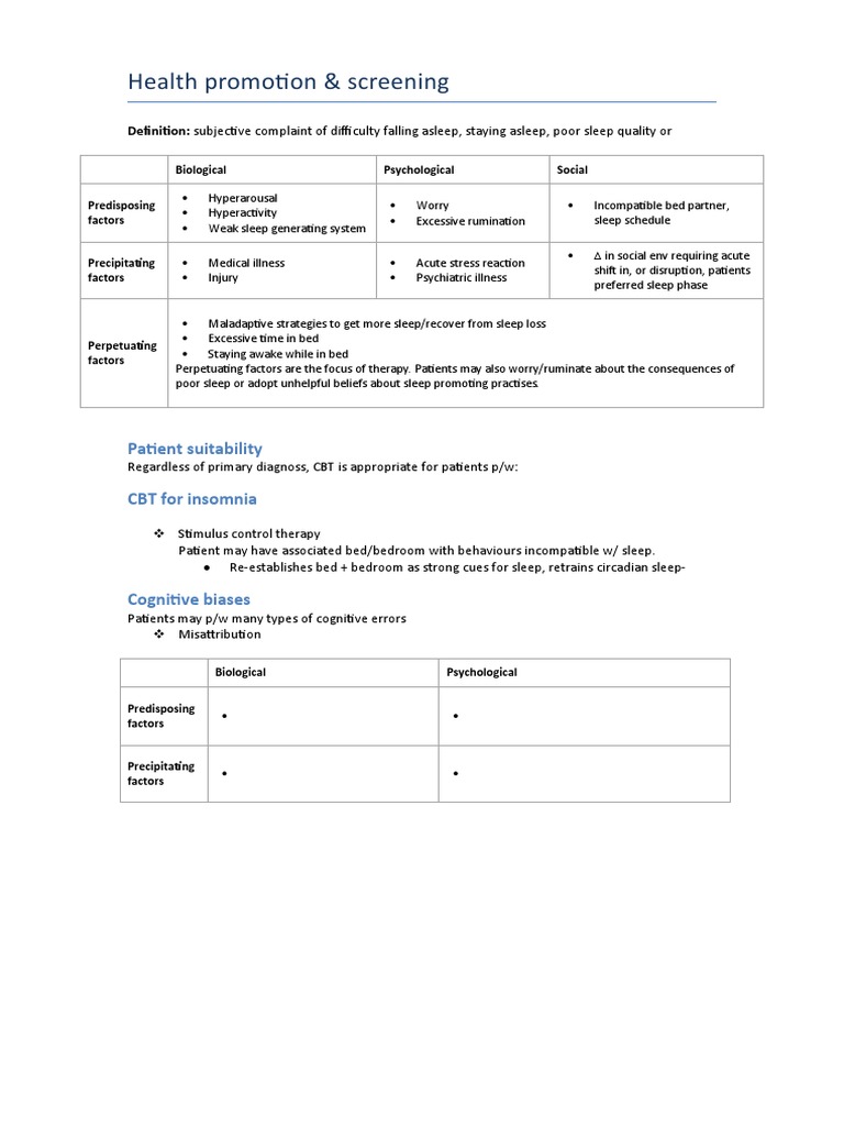 Health Promotion | PDF