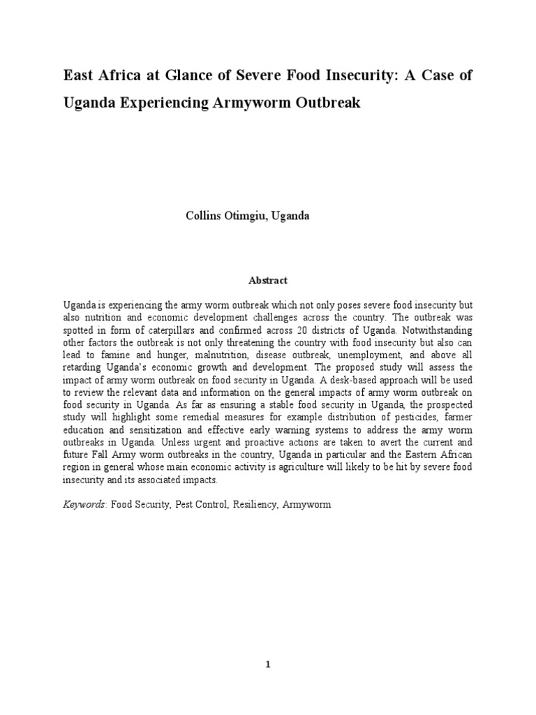 Otimgiu - Food Insecurity Paper August 2017 | PDF | Food Security ...