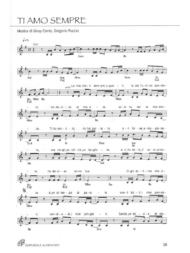 Ti Amo Sempre | PDF