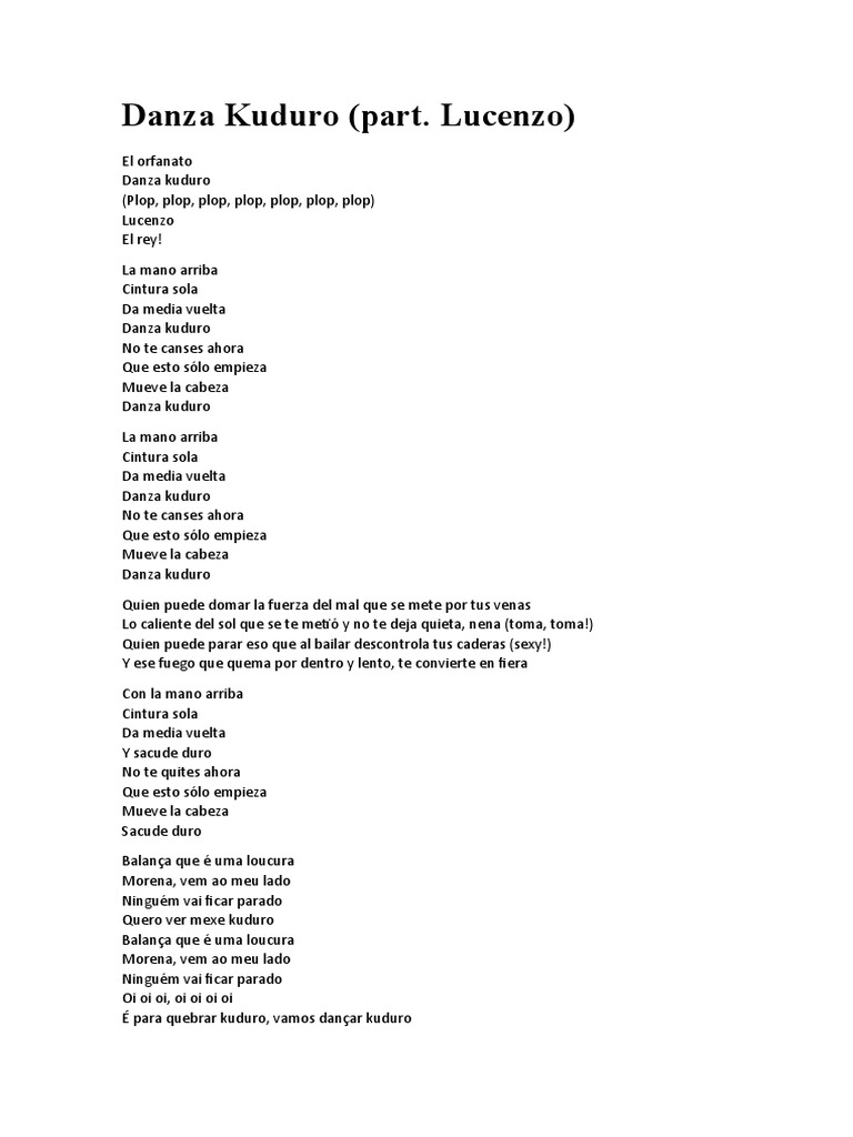 Danza Kuduro | PDF