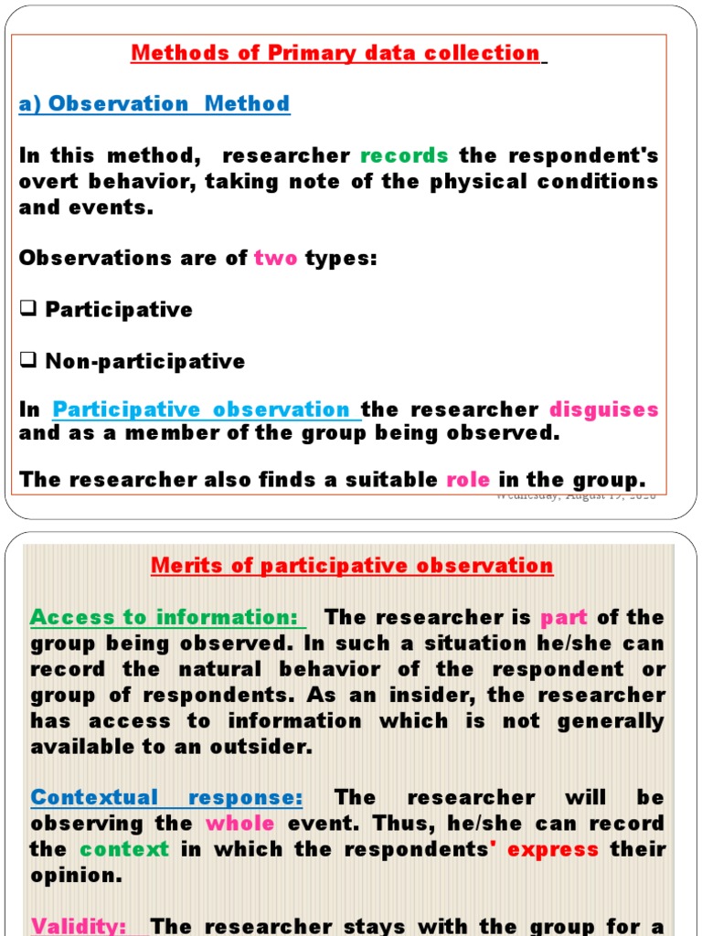 Data Collection Instruments | PDF | Observation | Behavior