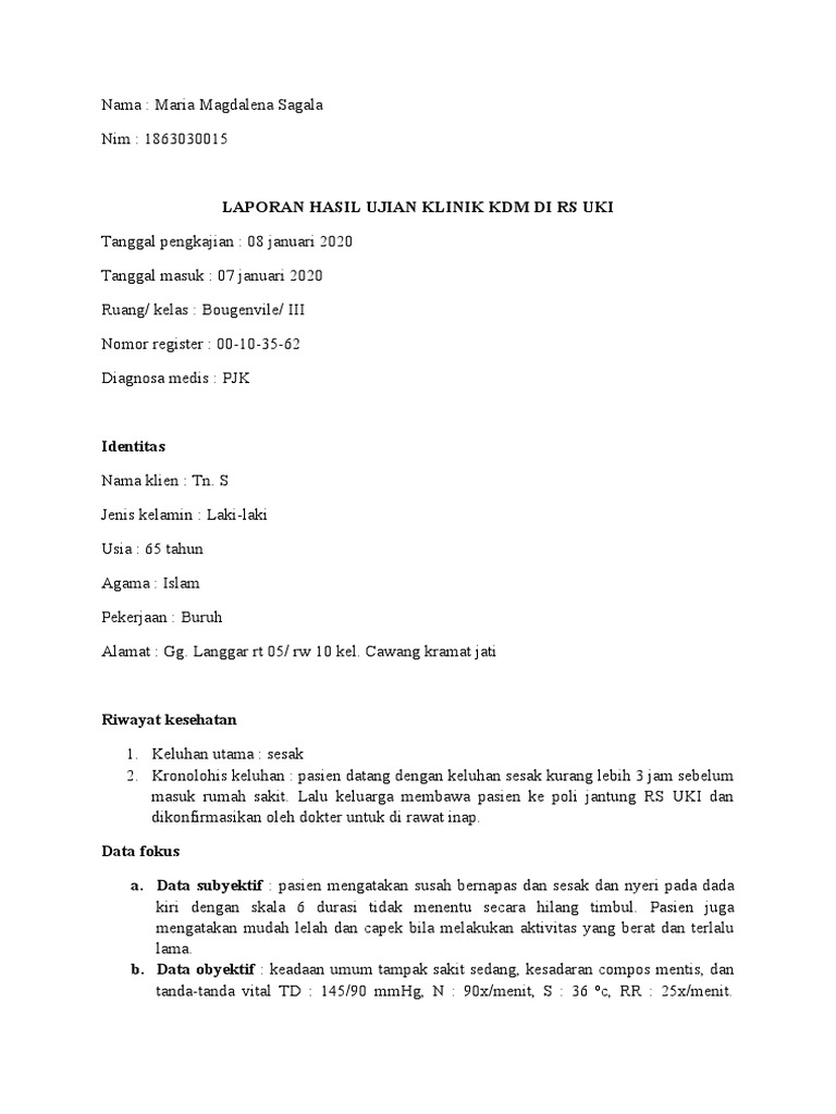 Laporan Ujian Klinik | PDF