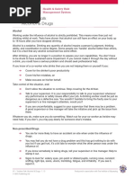 Intoxication Assessment Tool S C A B: Sober Influenced Intoxicated ...