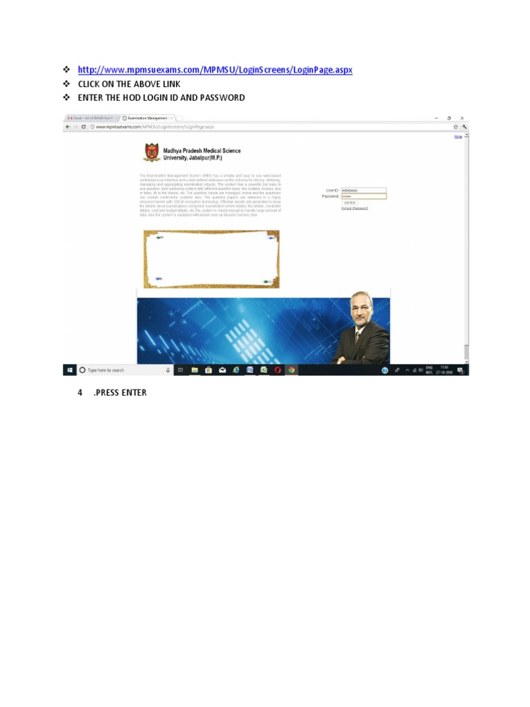 HOD Guide for Online Marks Entry | PDF