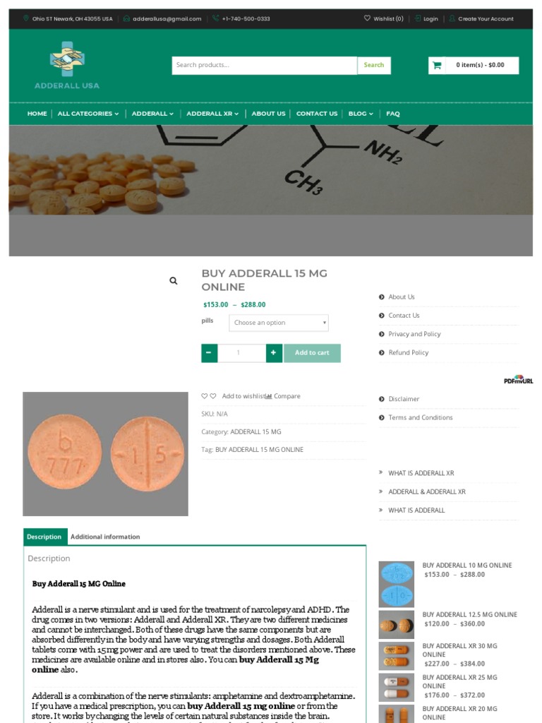 Buy Adderall 15 MG Online in Usa | PDF