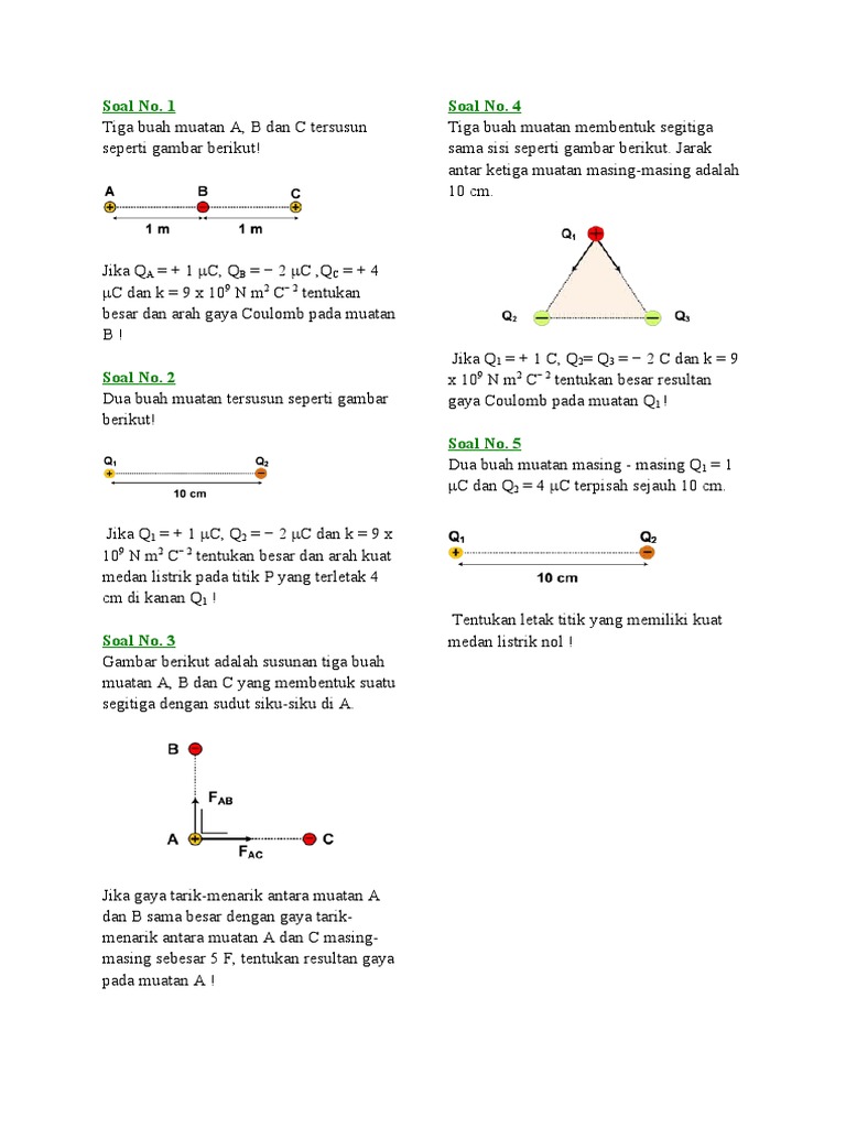 Coulomb Force Calculations | PDF
