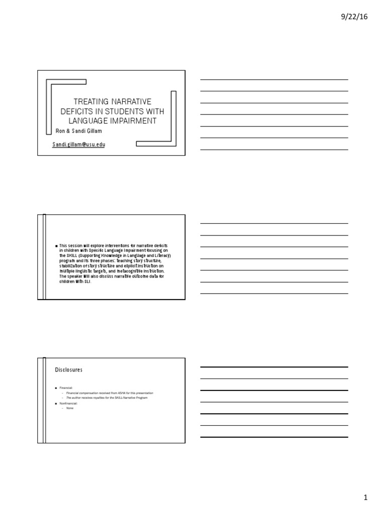 Ron & Sandi Gillam Sandi - Gillam@usu - Edu | PDF | Reading ...