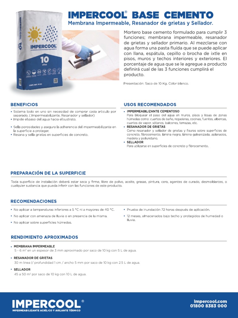 Cemix Impercool Base Cemento FT | PDF