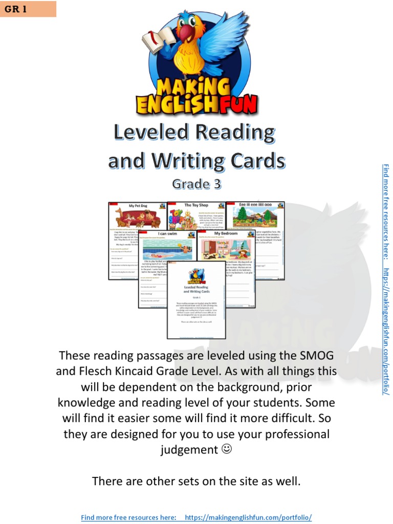 Reading and Writing Comprehension Cards Grade 3 Set 2 - 1 | PDF | Dolphin