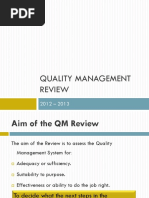 Formatted Procedure Management Review ISO13485 | PDF | Quality Management System | Audit