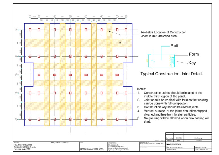Construction Joints in Raft | PDF | Nature