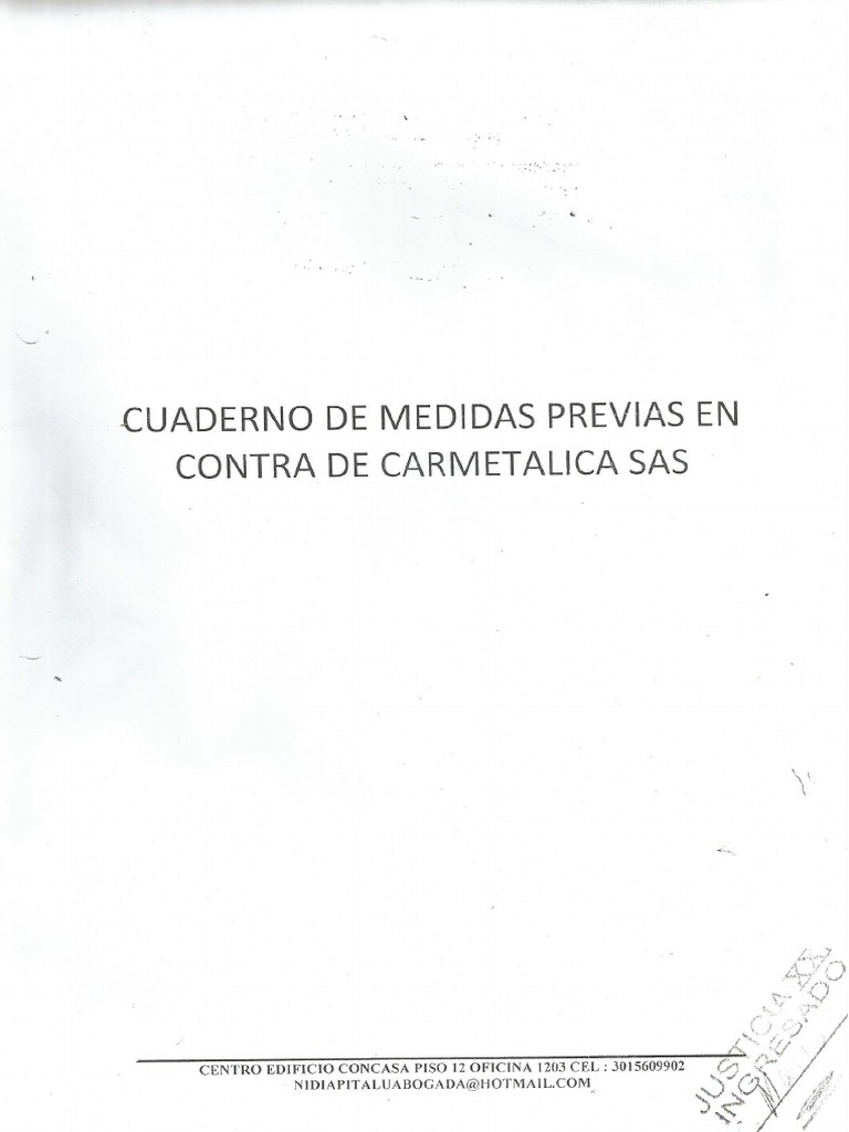 1C Cuaderno de Medidas Previas | PDF