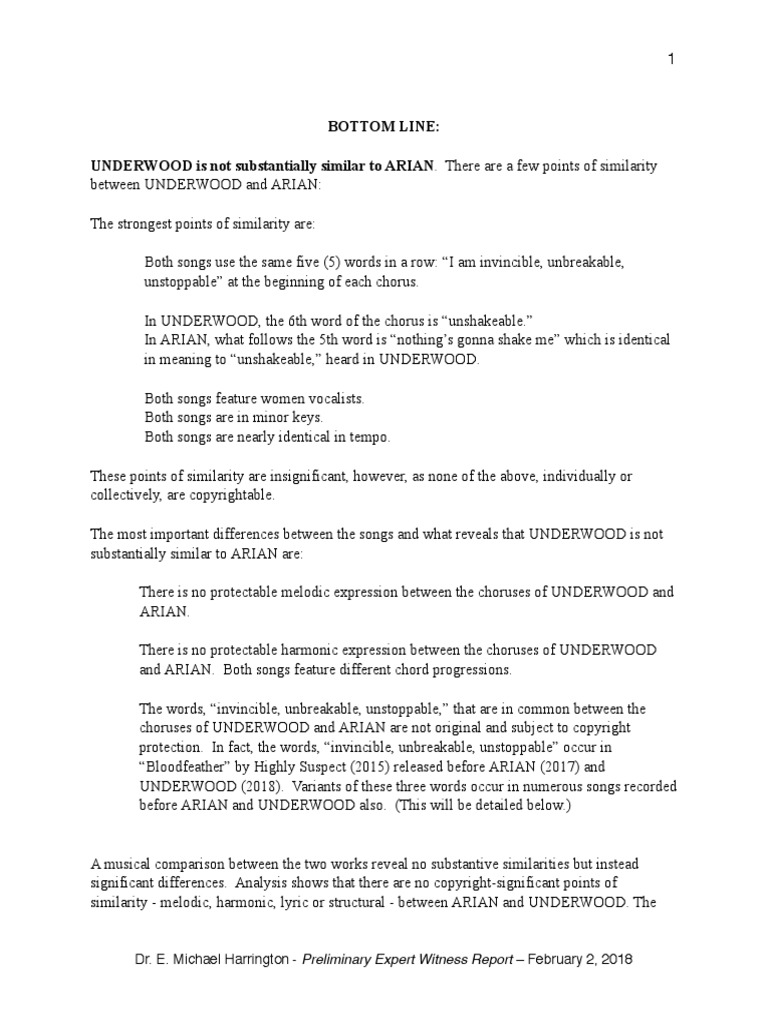 Copyright Report | PDF | Intellectual Property | Harmony