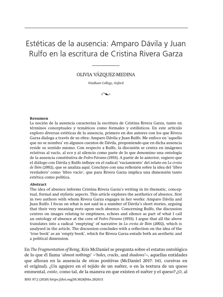 Amparo Davila | PDF | Intertextualidad | Novelas