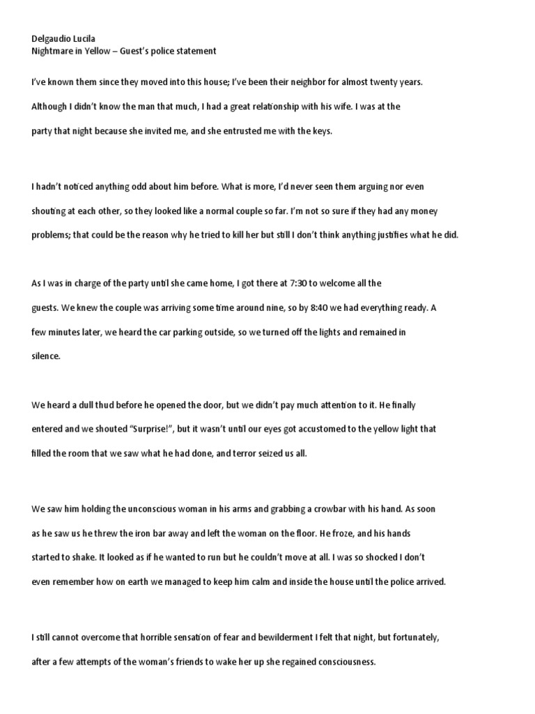 Nightmare in Yellow | PDF