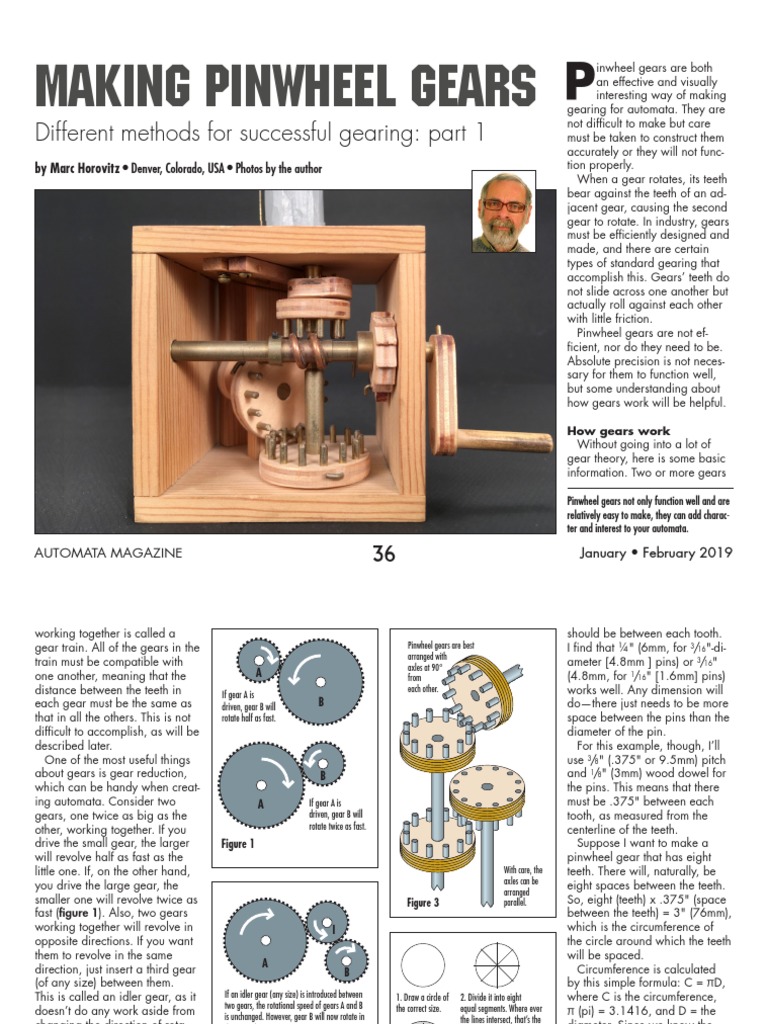 Making Pinwheel Gears: Different Methods For Successful Gearing: Part 1 ...