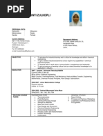 Mehwish CV | PDF | Plastic | Engineering
