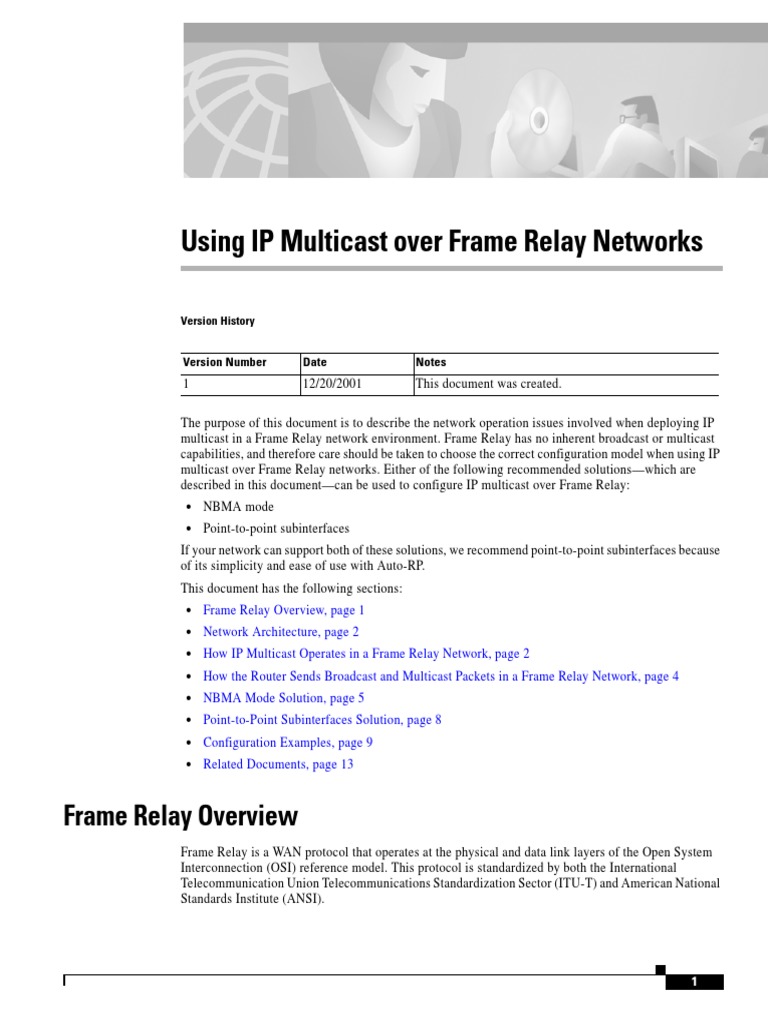 Using IP Multicast Over Frame Relay Networks | PDF | Multicast | Computer Network