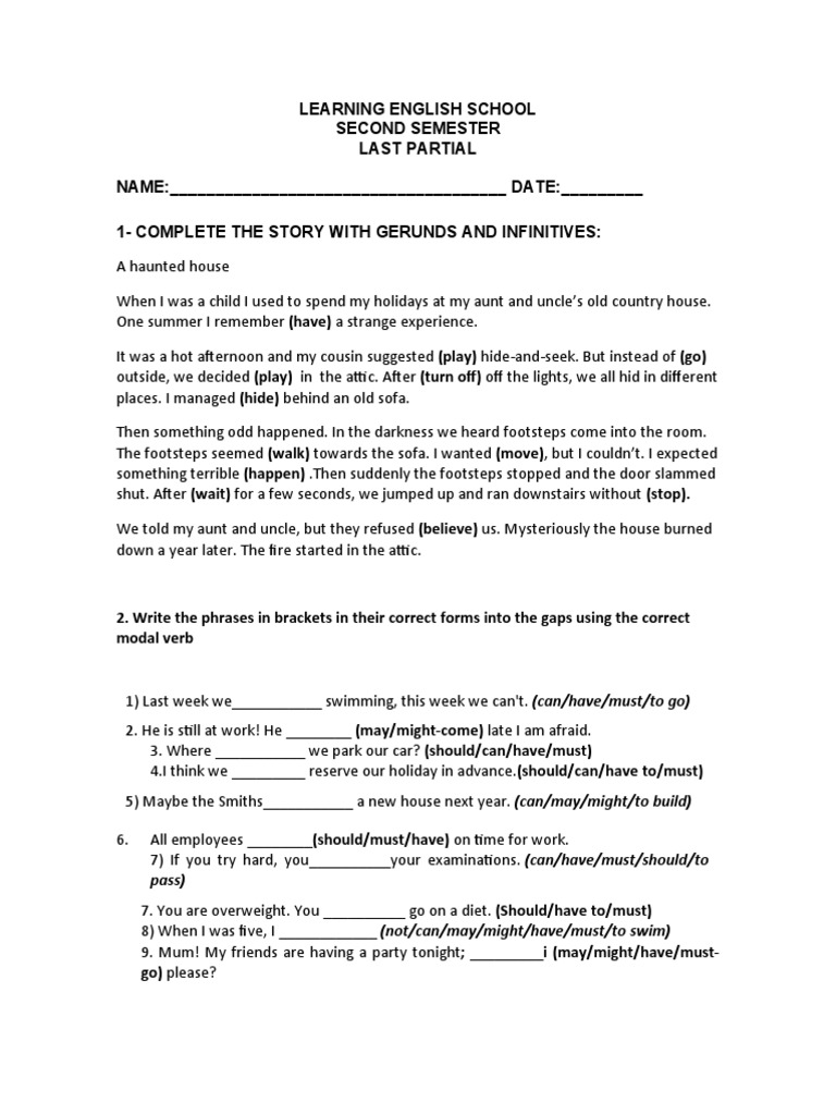 Last Partial LEARNING ENGLISH SCHOOL | PDF | Linguistic Morphology ...