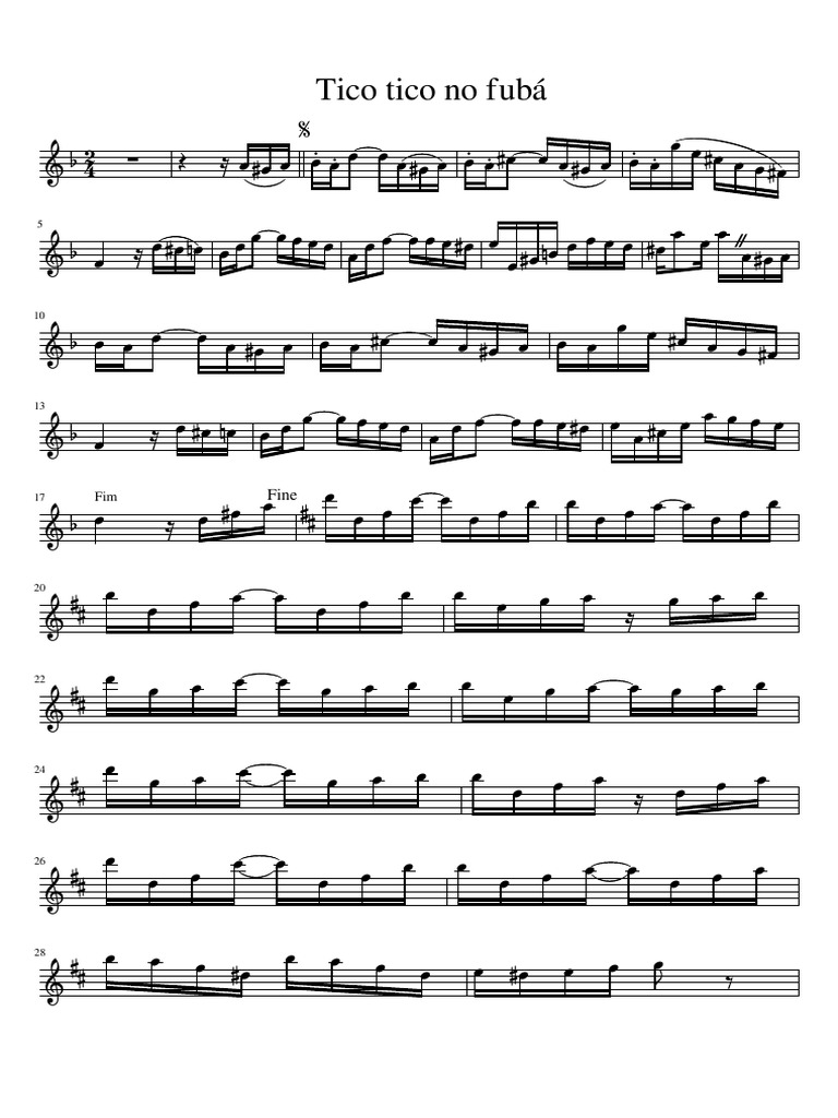 Tico Tico No Fubá Pdf