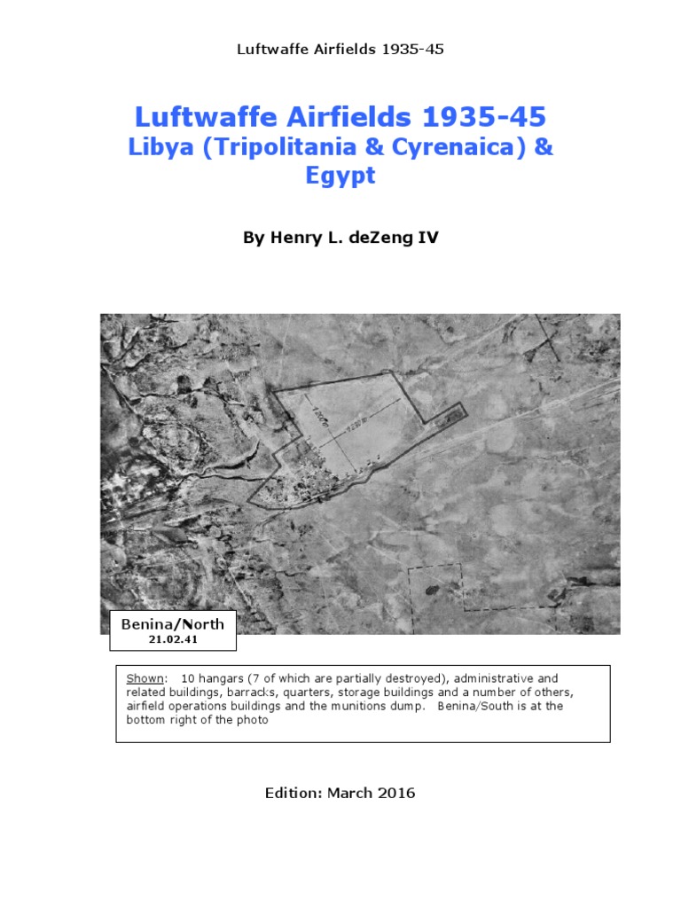 Airfields - Libya and Egypt PDF | PDF | Curtiss P 40 Warhawk | Libya