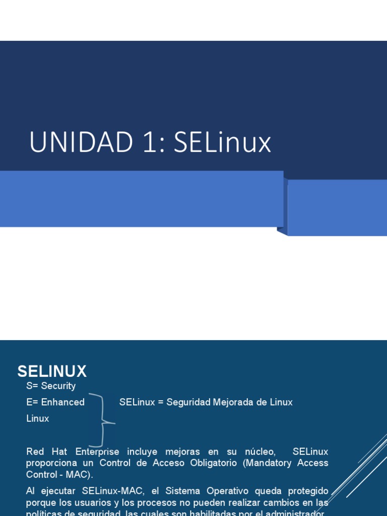 SELINUX | PDF