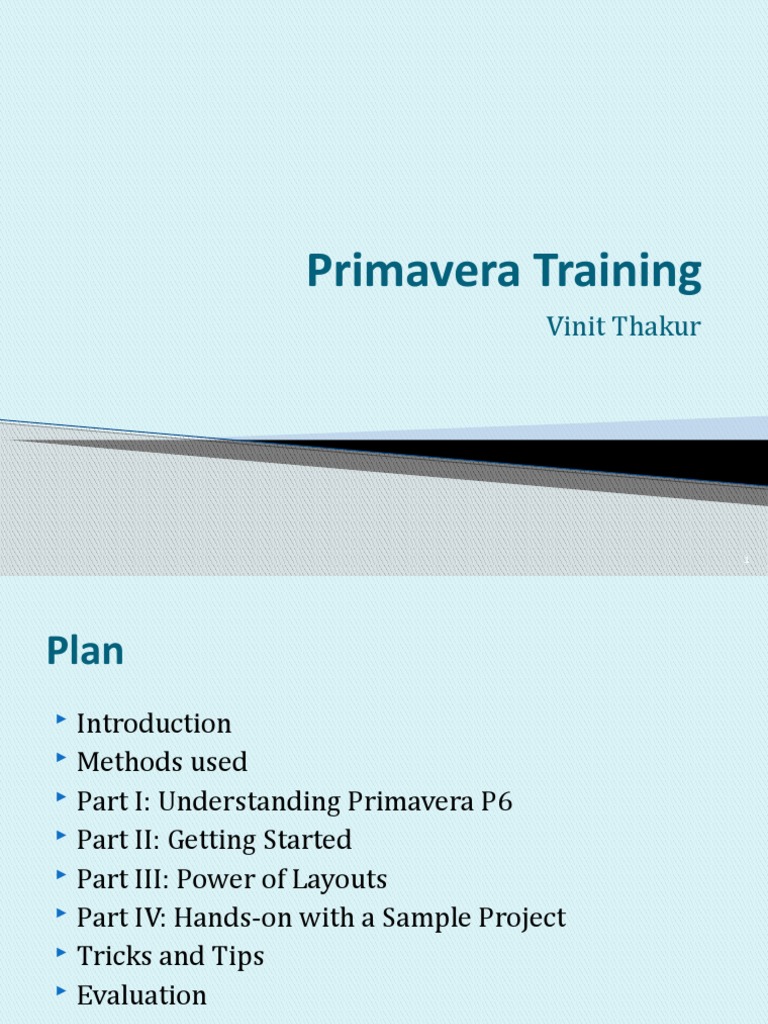 Primavera Training: Vinit Thakur | PDF | Computing