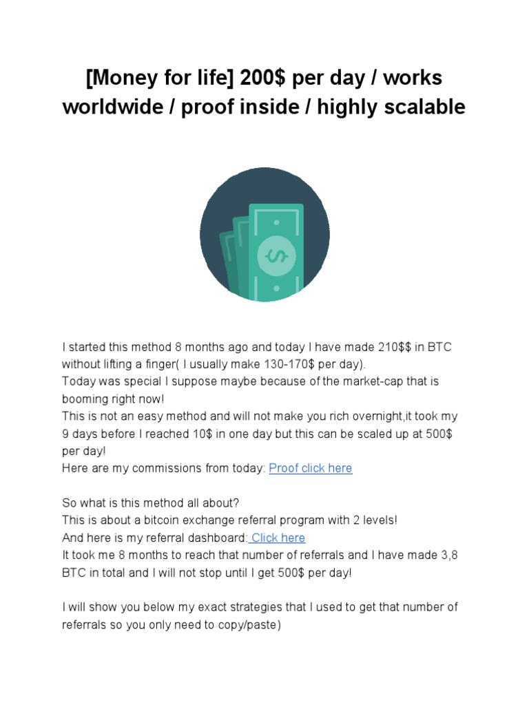 (Money For Life) 200$ Per Day Works Worldwide Proof Inside Highly ...