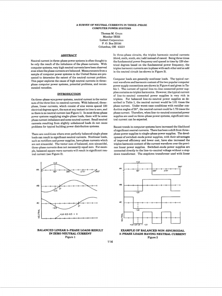 High Neutral Currents in IT Systems | PDF | Transformer | Power Supply