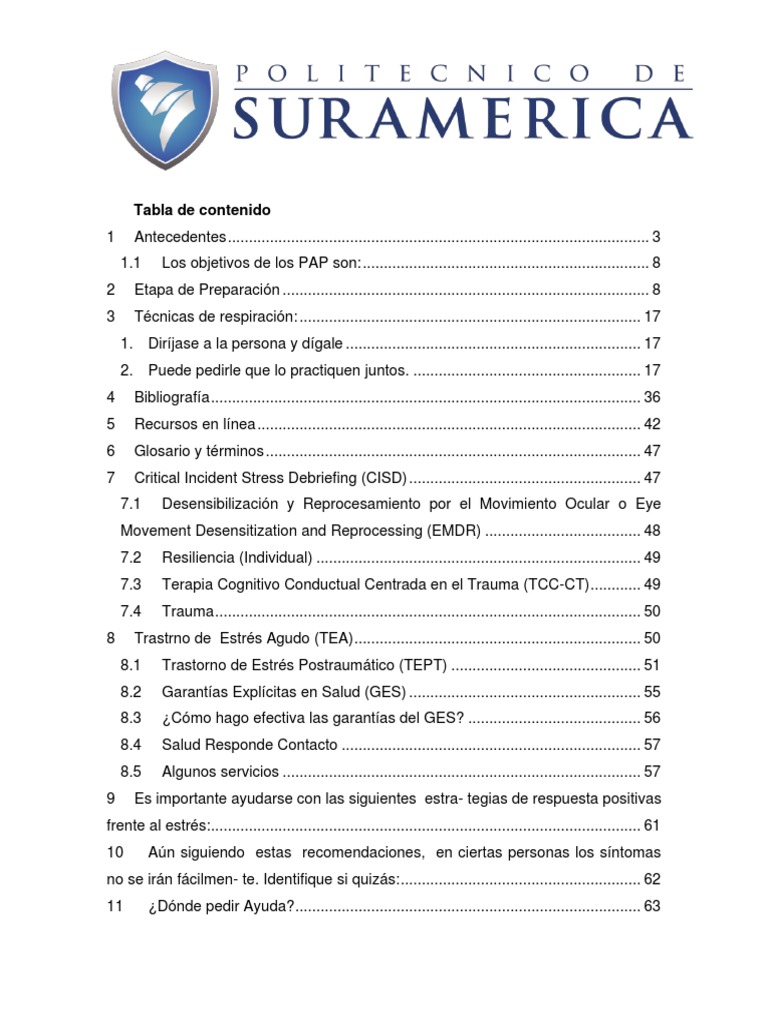 Manual Abcde para La Aplicación de Primeros Auxilios Psicológicos | PDF | Desensibilización y ...