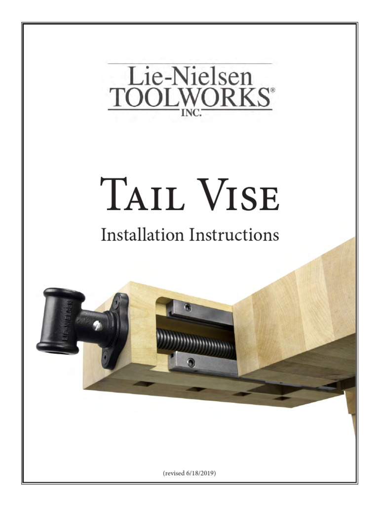 Tail Vise: Installation Instructions | PDF | Screw | Tools