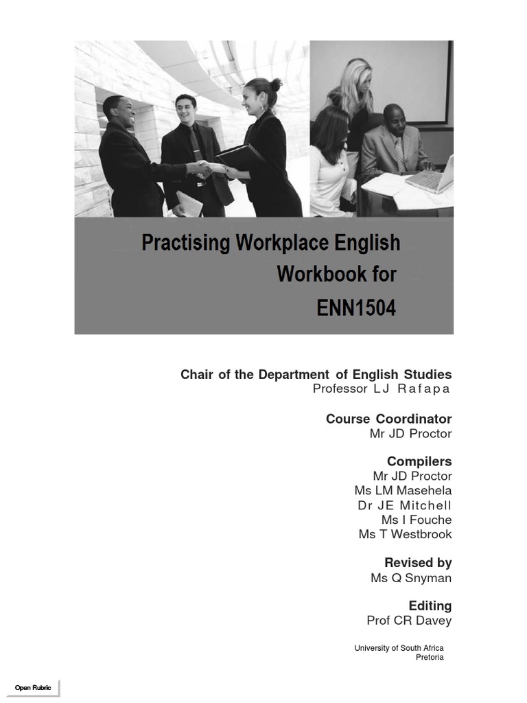 Work Book | PDF | Plural | English Language