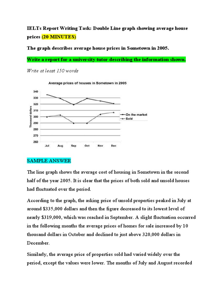 IELTs Report Writing WEEK 3 | PDF | Prices | Business