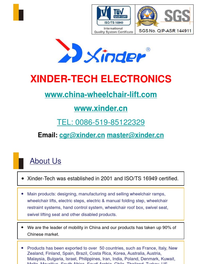 Wheelchair Lifts and Ramps by Xinder | PDF | Wheelchair | Elevator