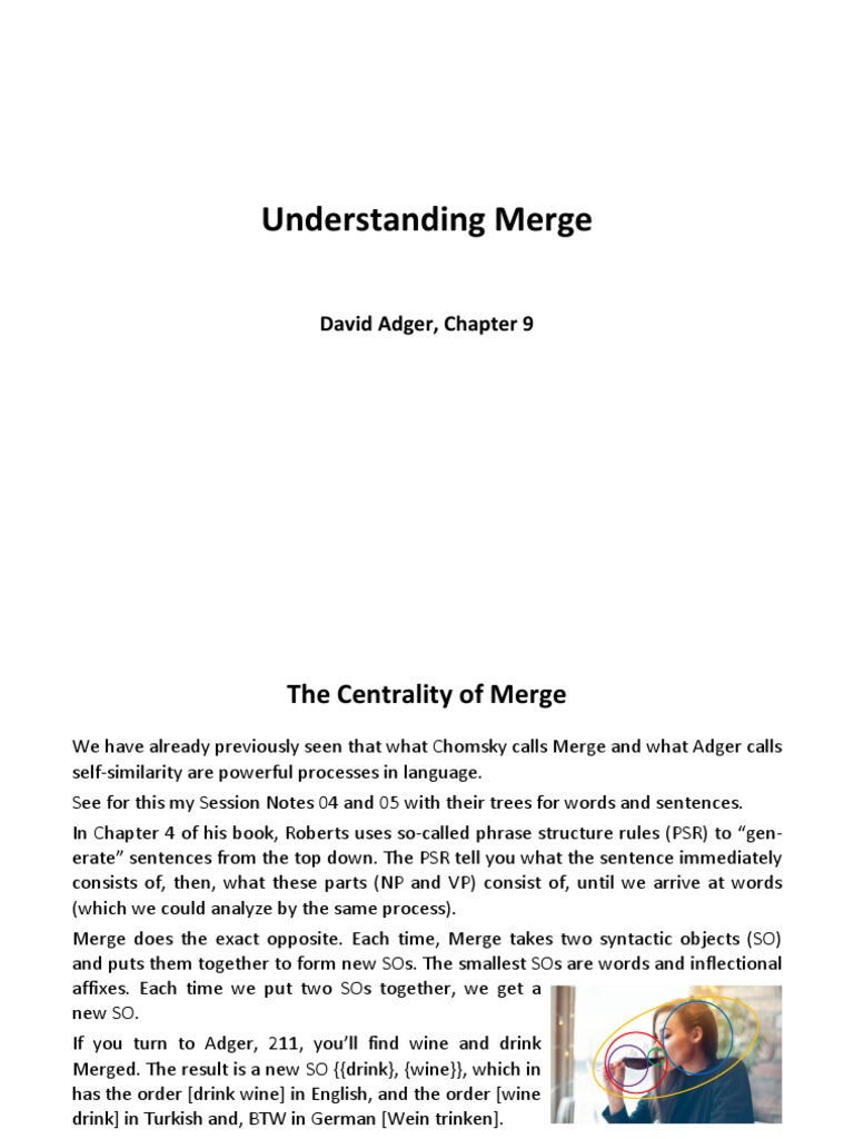 Understanding Merge | PDF | English Language | Phrase