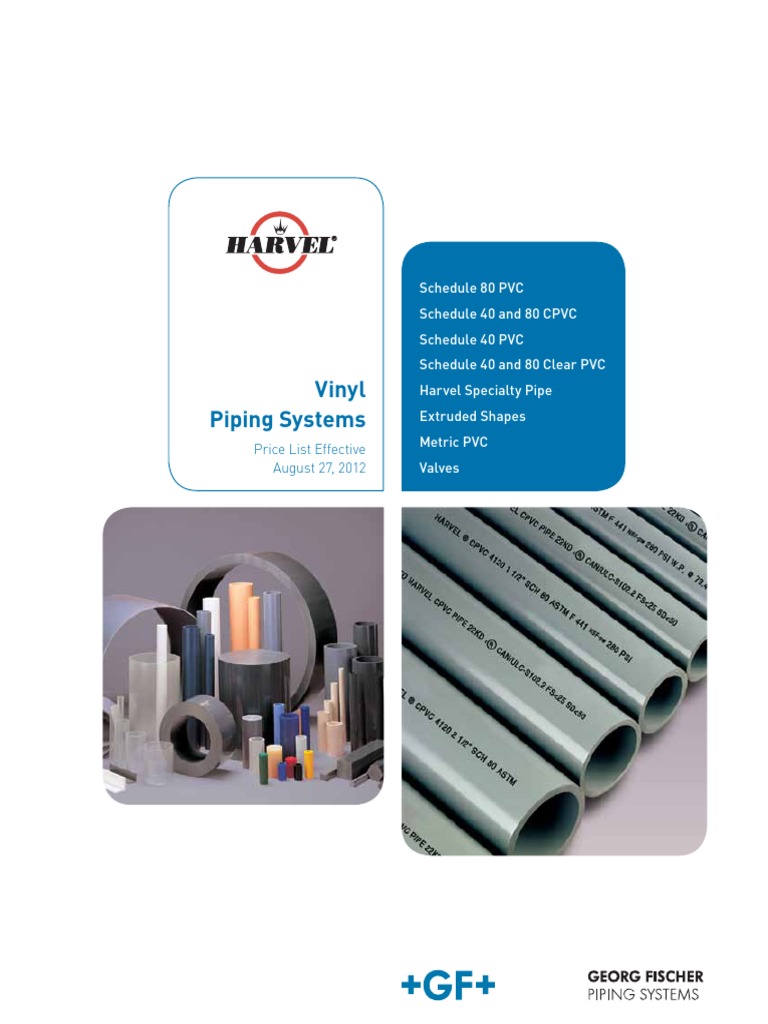 +GF+ Harvel PVC - CPVC-1 | PDF | Pipe (Fluid Conveyance) | Valve