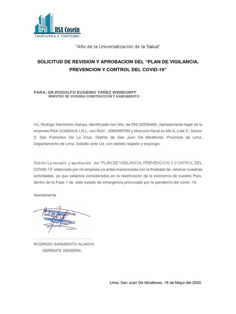 Solicitud Mvcs | PDF