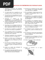 Problemas de Área y Perímetro para Primaria | PDF | Rectángulo | Triángulo
