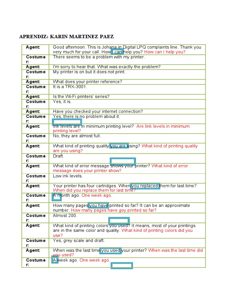 Coreccion (Ingles) | PDF | Printer (Computing) | Media Technology