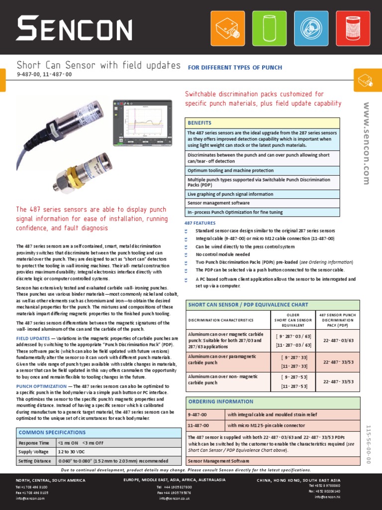 Short Can Sensor With Field Updates | PDF | Sensor | Magnetism