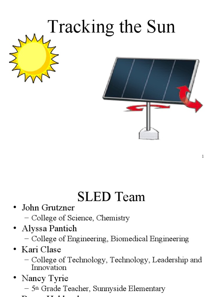 Solar Intro For SLED | PDF | Equipment | Nature